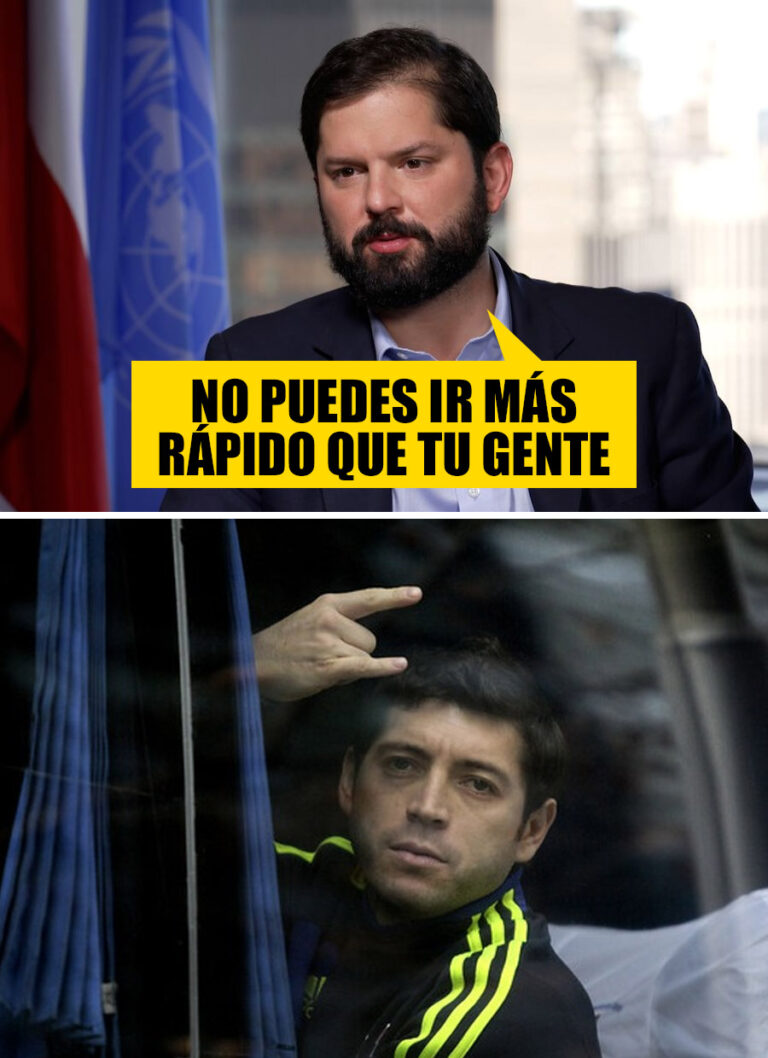 HUMOR. La última persona en reaccionar a la frase de Boric, "no puedes ...
