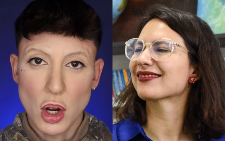 Irací Hassler reaccionó a transformación solo con maquillaje