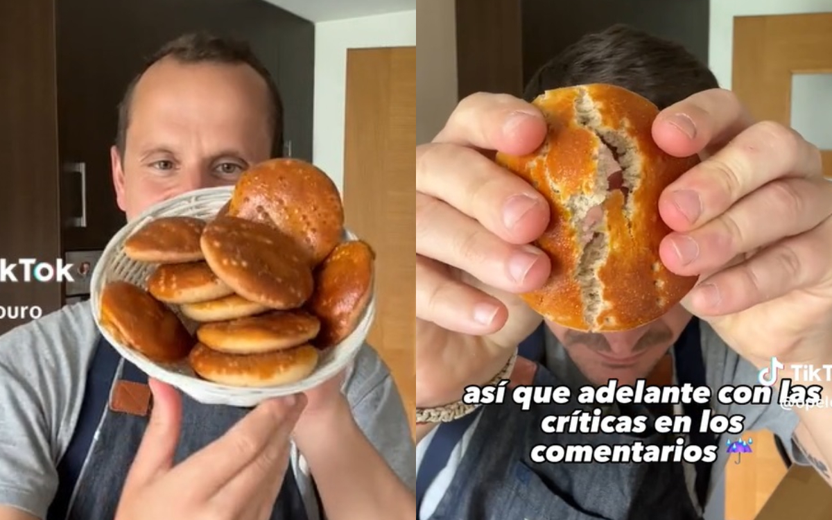 Panadero español recibió lluvia de críticas por su hallulla chilena