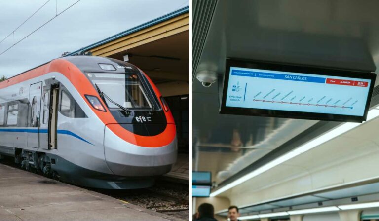 Presentan en Chillán el nuevo tren "más moderno de Sudamérica"
