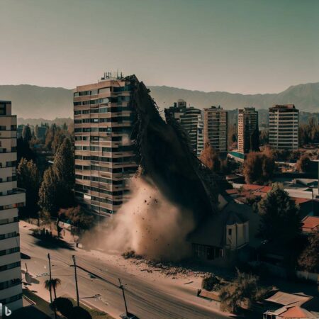 Así se vería un terremoto por la Falla San Ramón según la IA
