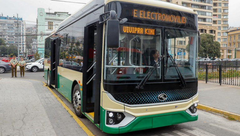 Los cuatro recorridos de los nuevos buses eléctricos en Valparaíso