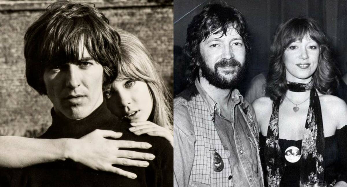 Pattie Boyd, George Harrison y Eric Clapton: La historia del triángulo ...