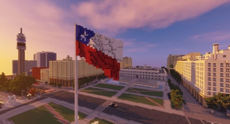 Jóvenes están construyendo Chile a escala en Minecraft: "La idea es hacer todo, desde el árbol ...