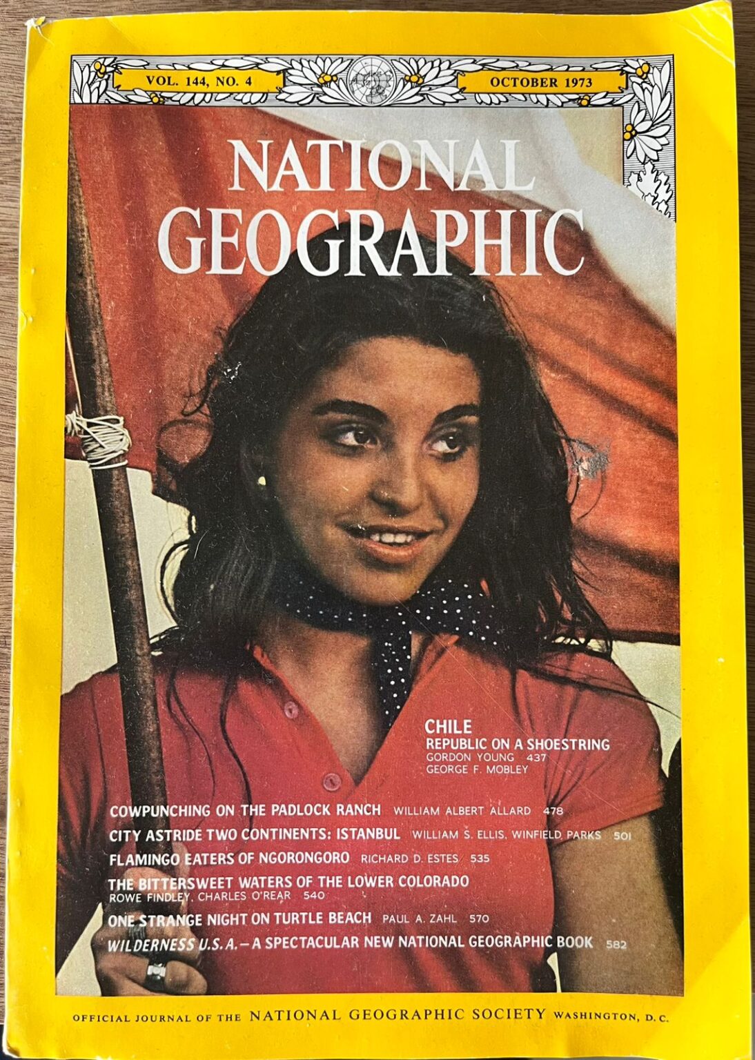Chile 73 y la tapa de la National Geographic