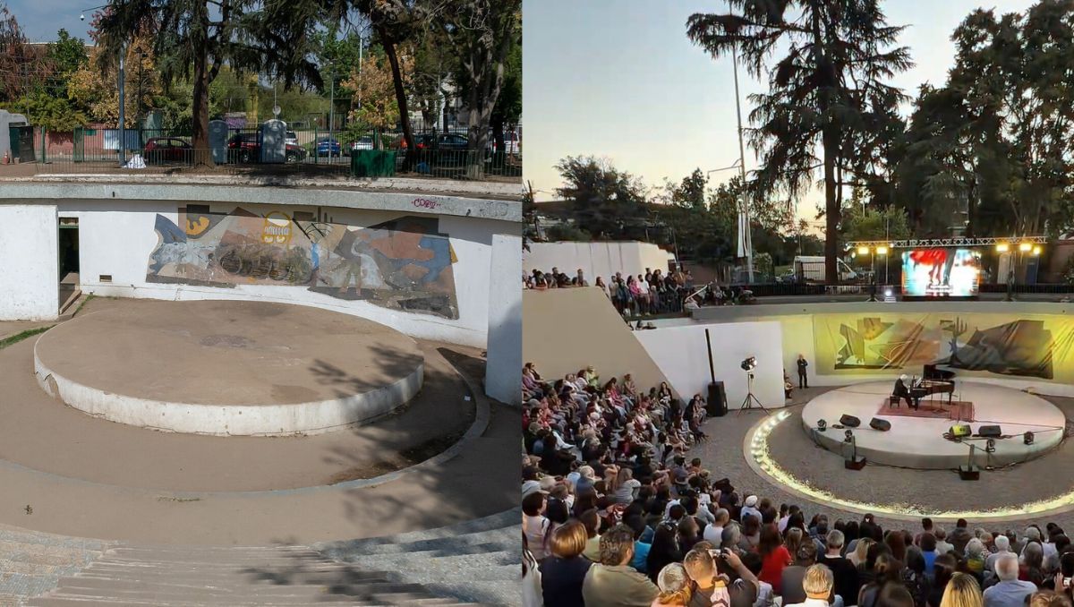 “Esto era un desastre”: Ñuñoa recupera histórico mural de Gregorio de ...