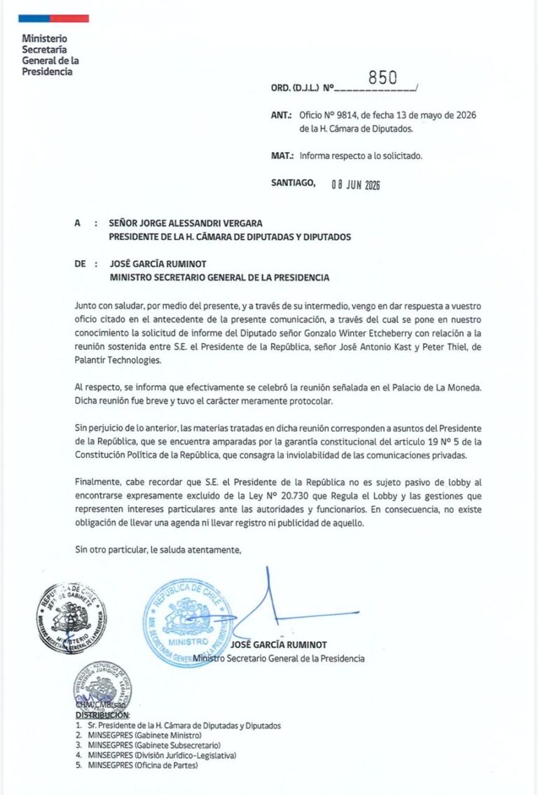 Presidencia confirma que Kast se reunió con el magnate tecnológico ...